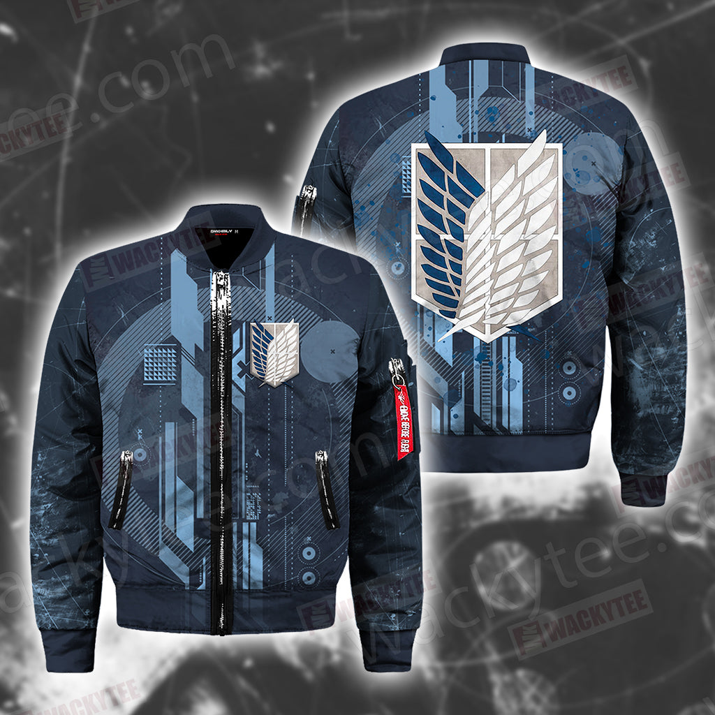 Attack on Titan Emblems - Scouting Legion Bomber Jacket – WackyTee
