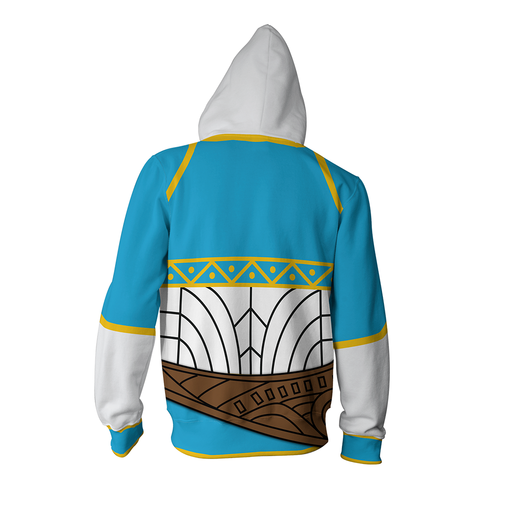 The Legend Of Zelda Princess Zelda Cosplay Zip Up Hoodie Jacket - WackyTee