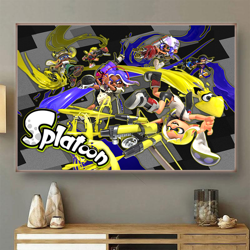 Splatoon Video Game Canvas & Poster – WackyTee