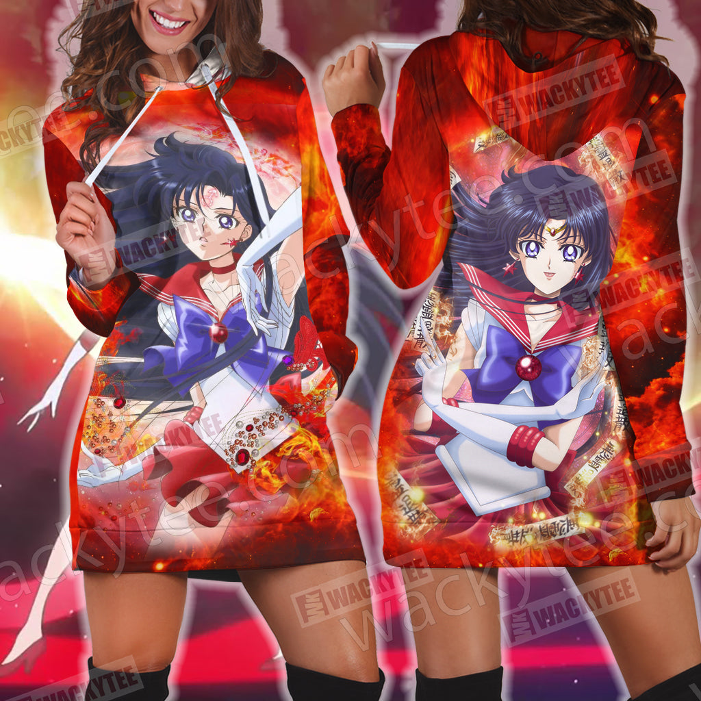 Sailor Moon Sailor Mars (Rei Hino) 3D Hoodie Dress – WackyTee